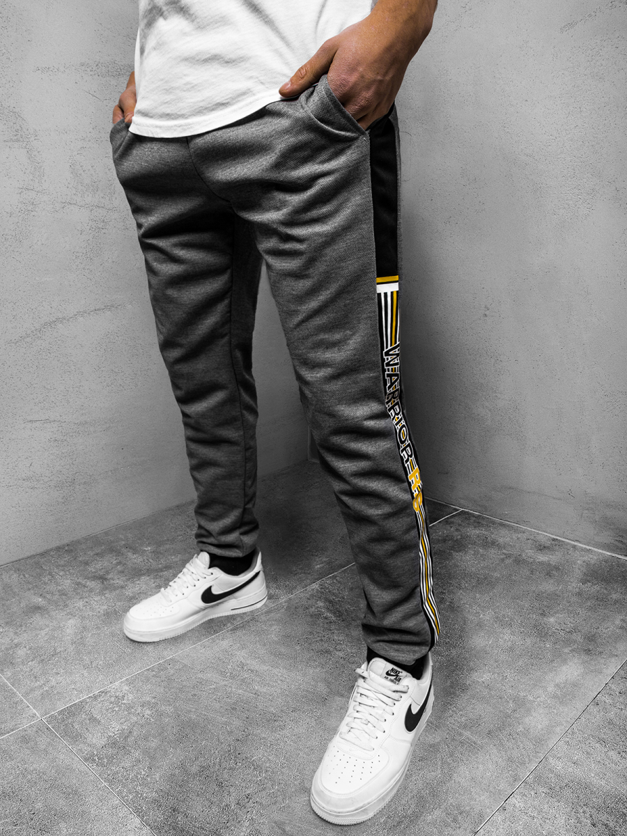 Pánske tepláky Sivé OZONEE JS/AM109Z | OZONEE.SK