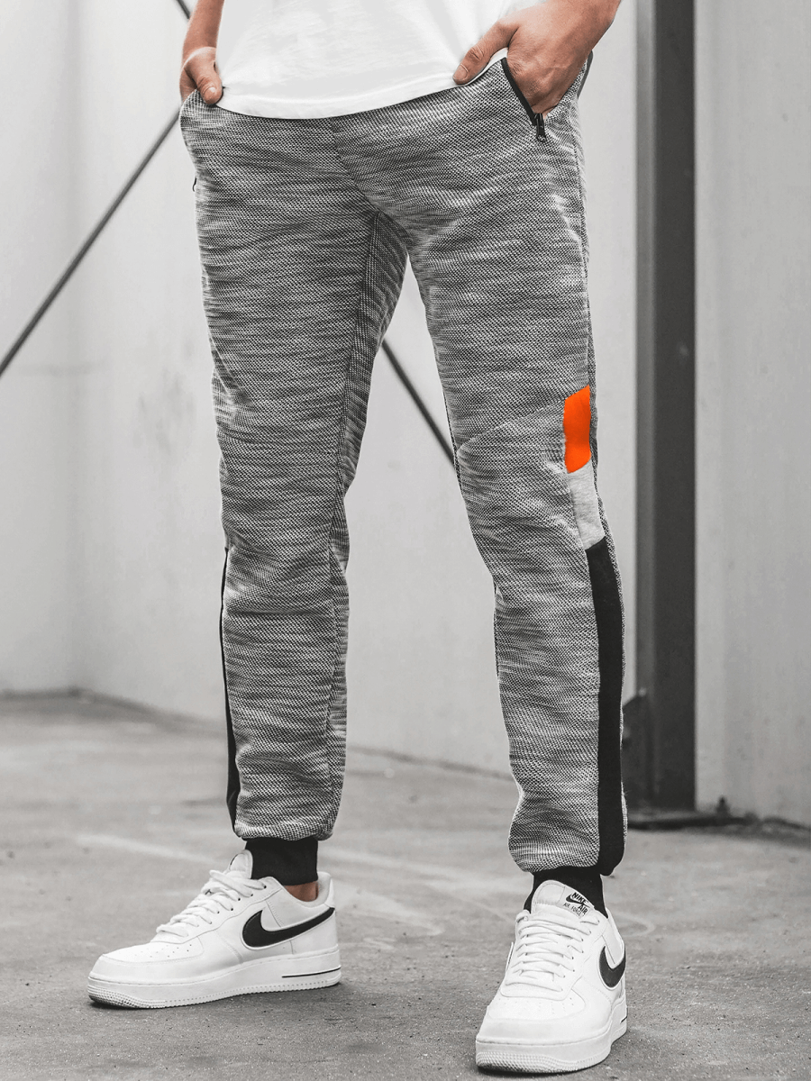 Pánske tepláky Sivé OZONEE JS/K60020 | OZONEE.SK