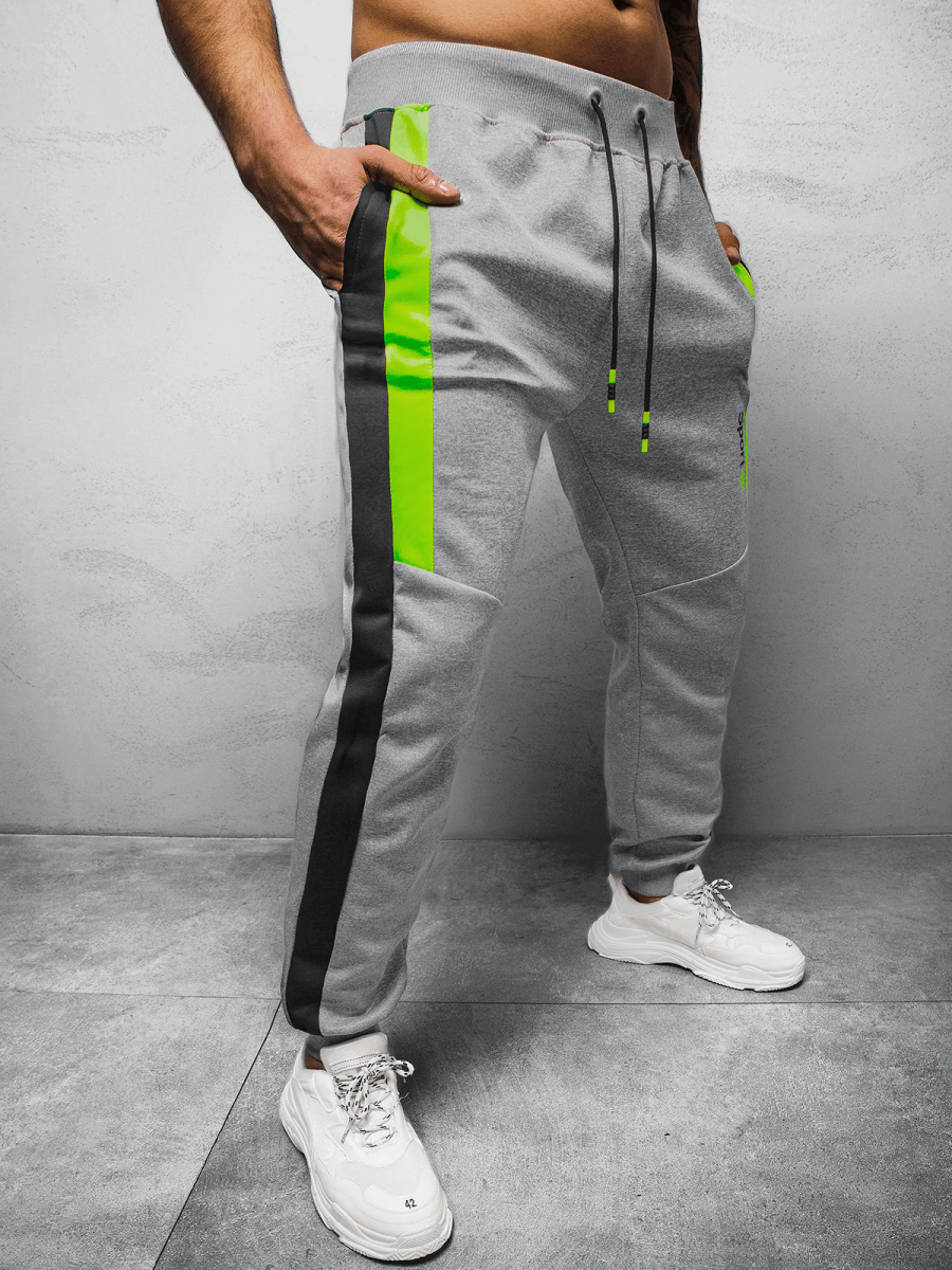 Pánske tepláky Sivé OZONEE JS/K10136 | OZONEE.SK